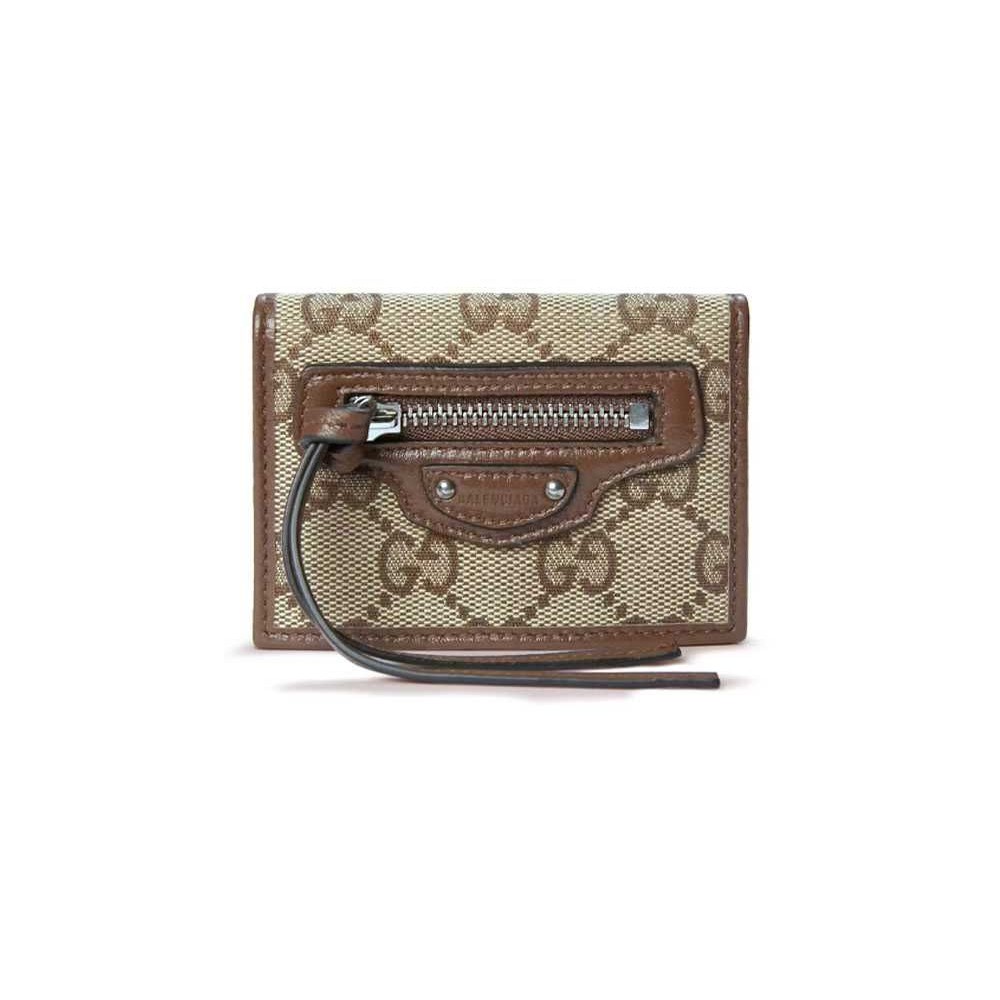 GUCCI x BALENCIAGA The Hacker Neo Classic Wallet Beige Unused | Shopee ...