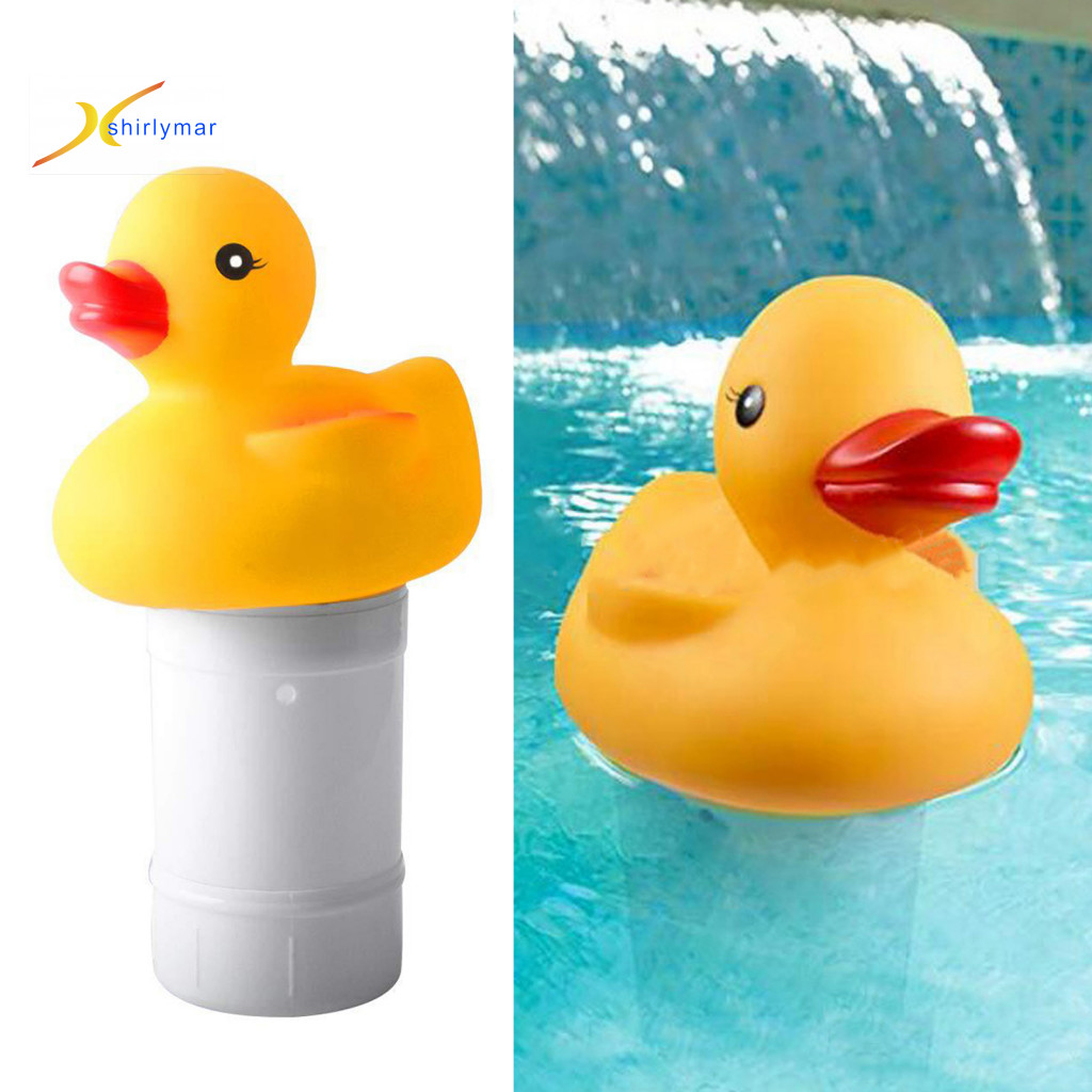Sr| Swimming Pool Medicine Dispenser Pool Dispenser Cartoon Duck Pool ...