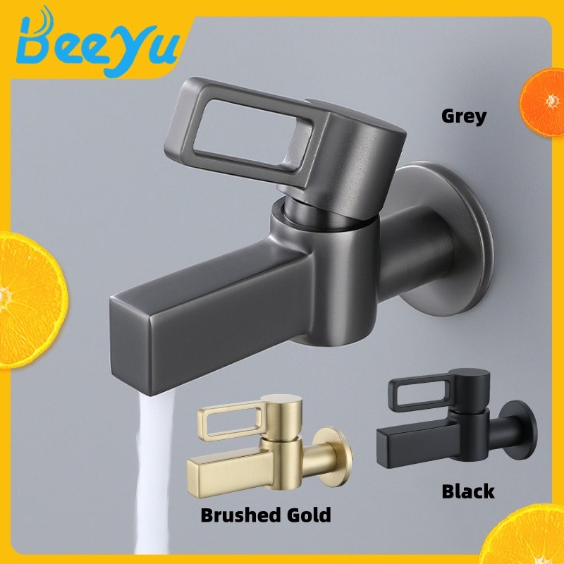 Mop Faucet Tap Balcony Paip Sinki Pool Single Cold Bathroom Faucet Wall ...