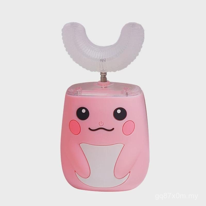 Children U-Shaped Electric Toothbrush USB Charging Silicone Tooth ...