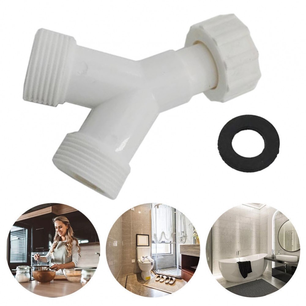 Y Splitter Joiner Overflow Pipe Drain Pipe Sink Sewer Pipe Sink Washing ...