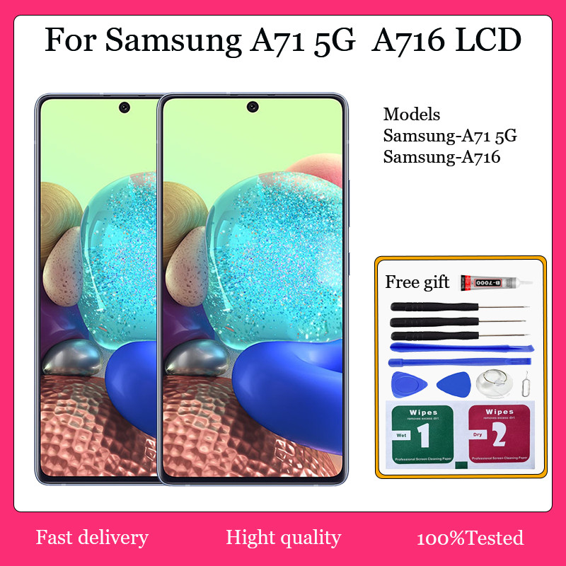 Original AMOLED LCD for Samsung Galaxy A71 5G A716 LCD Display Touch ...