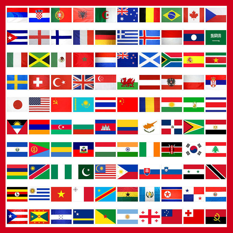 60*90cm Custom Flag Flags of Various Countries Around the World Flag ...
