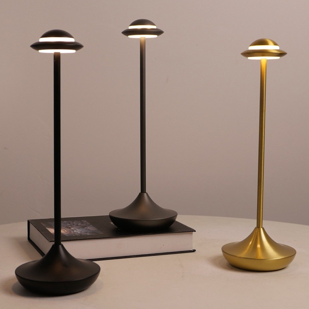 USB Metal Rechargeable Table Lamp Touch Desk Light Led Lamp Desktop ...