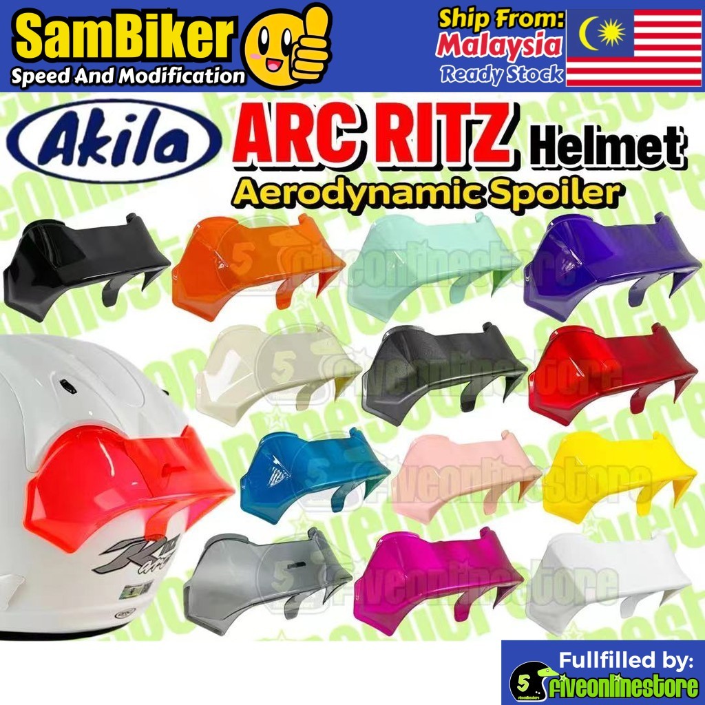 AKILA Racing Aerodynamic Spoiler For ARC RITZ AR1 AR4 YF / KYT NFJ ...