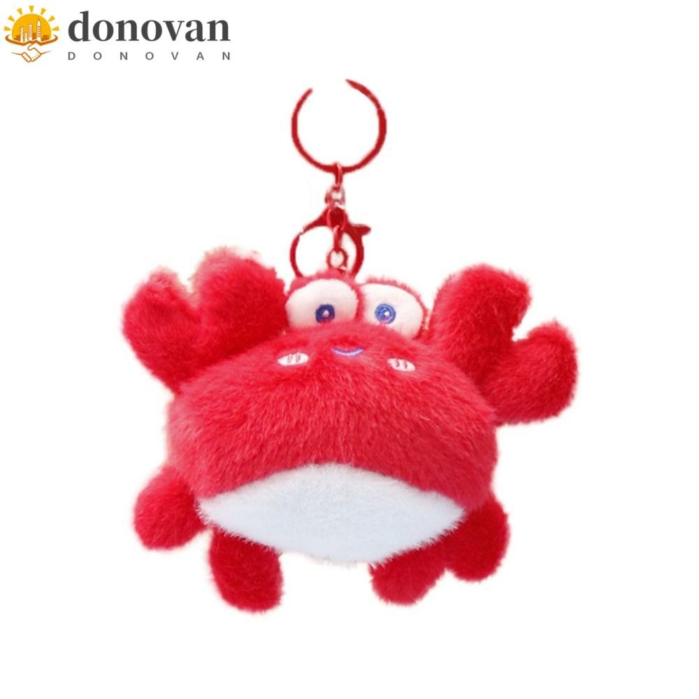 DONOVAN Crab Plush Pendant, Lobster Ray Fish Marine Organisms Key Chain ...