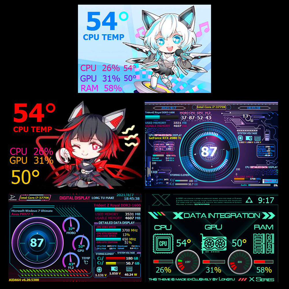 [Oliflica.my] 3.5inch IPS LCD Screen AIDA64 Dual Type-C for PC ...