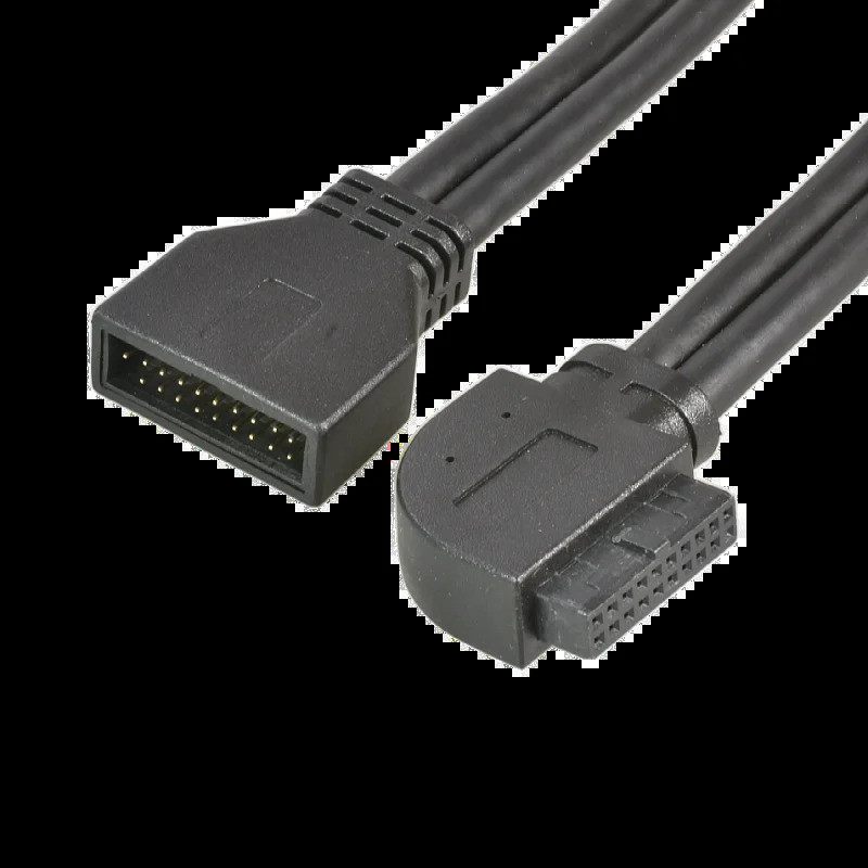 90 degree USB3.0 Motherboard Front 20Pin Header Extension Adapter Cable ...