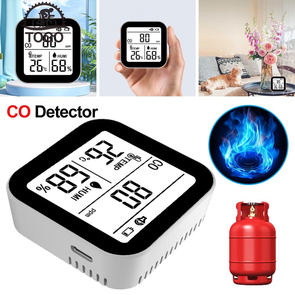 3-in-1 CO Temp Humidity Detector with Lanyard Temp/Humidity Sensor for ...