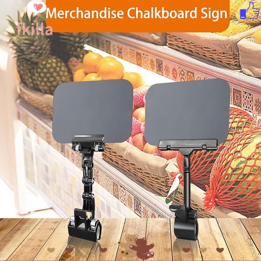 FKILLA1 Food Price Label, with Clip Erasable Chalkboard Price Tag ...