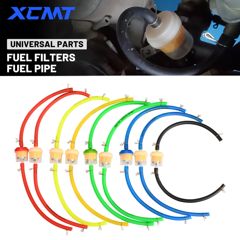 Motorcycle Gas Fuel Filters and Fuel Pipe For 49cc 50cc 110cc 125cc ...
