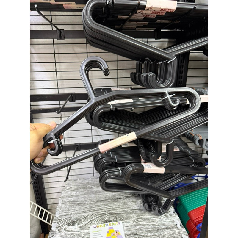 PENYANGKUT BAJU 7pcs/pack HITAM PREMIUM TEBAL DAN TAHAN LASAK/ HANGER ...