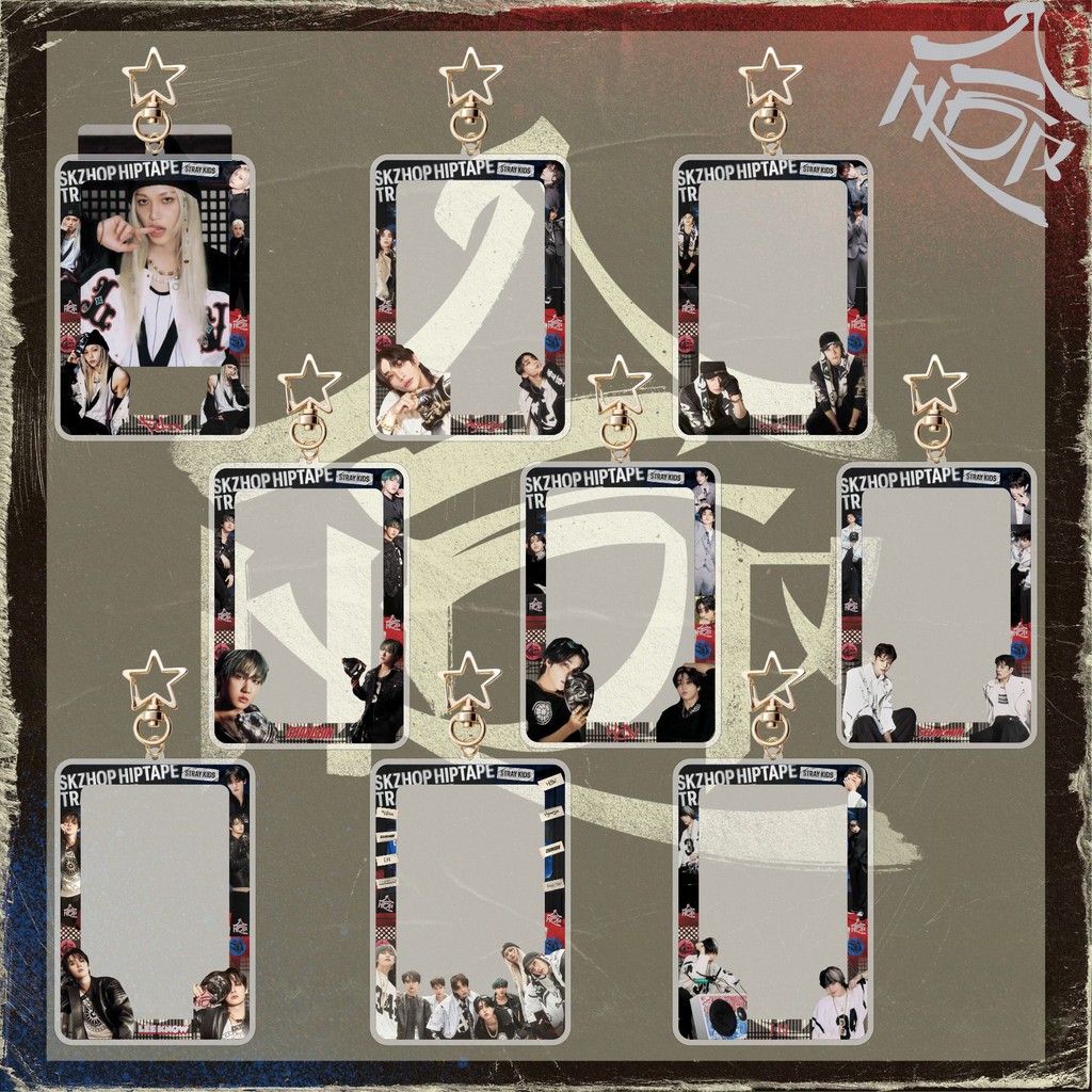 Stray kids New Style Photo Frame Card Keychain 6 Collection Aidou ...