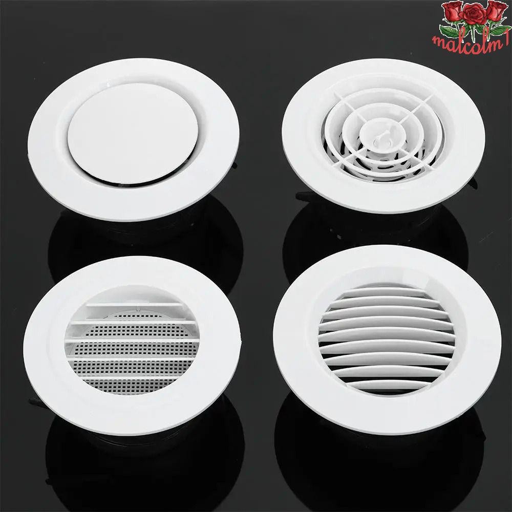 MALCOLM1 Round Air Vent Extract Valve, 75-200mm White Air Vent Extract ...