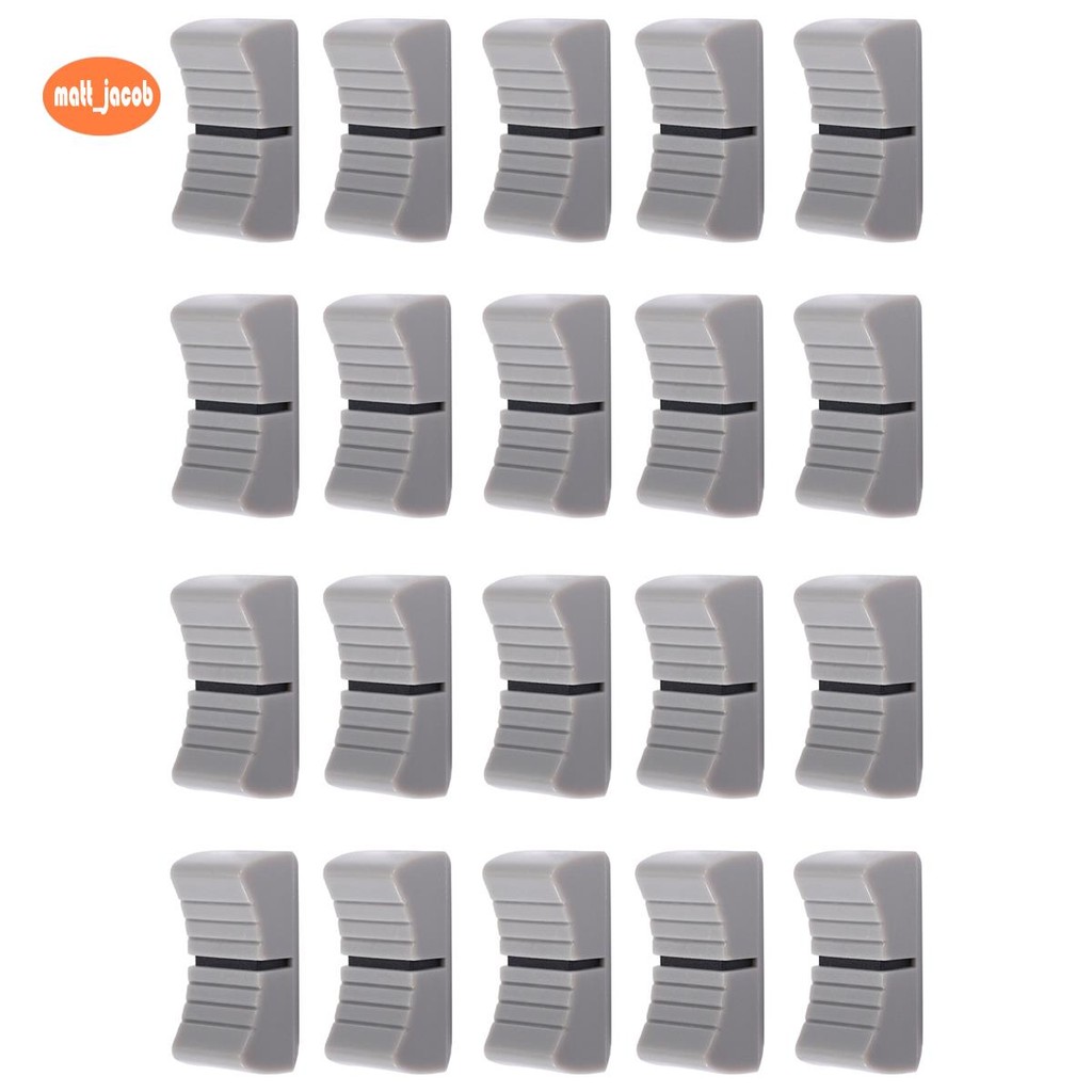 20Pcs 24mmx11mmx10mm Console Mixer Slider Fader Knobs Replacement for ...