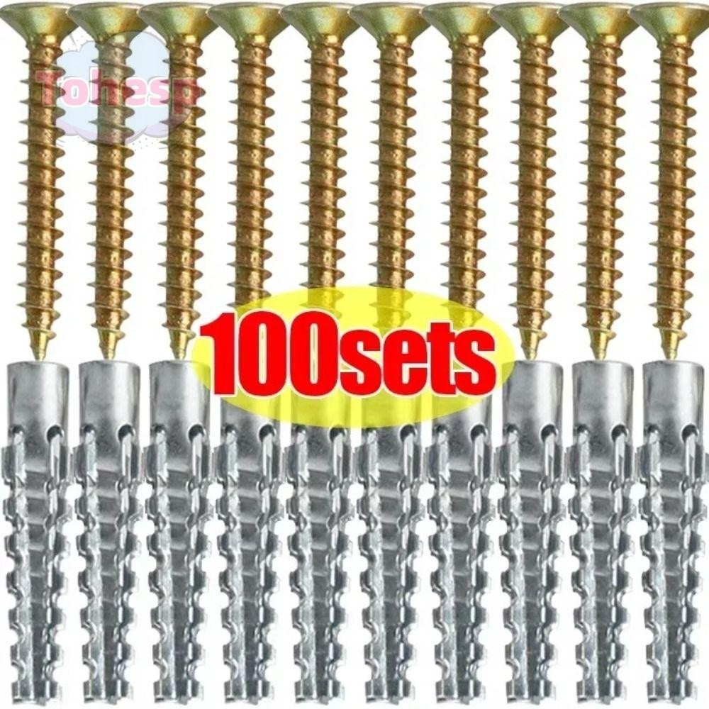 TOHESP Metal Expansion Tube Nails, Self Tapping Metal Expansion Screw ...