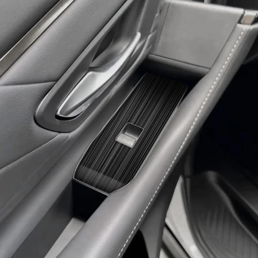 Stainless Steel Car Window Lift Switch Panel Cover Stickers For Toyota ...