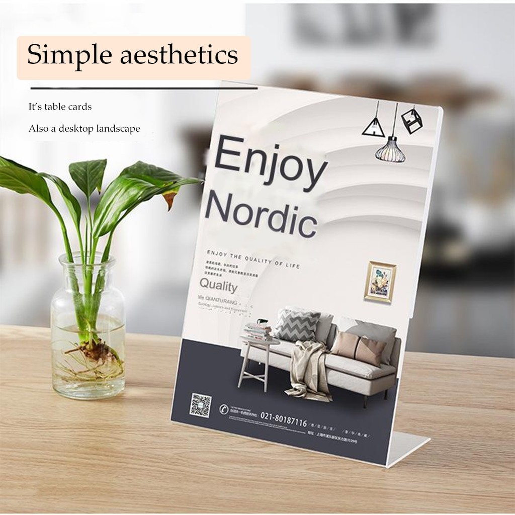 Acrylic Board Transparent Display Stand Billboard Product Price Tag ...
