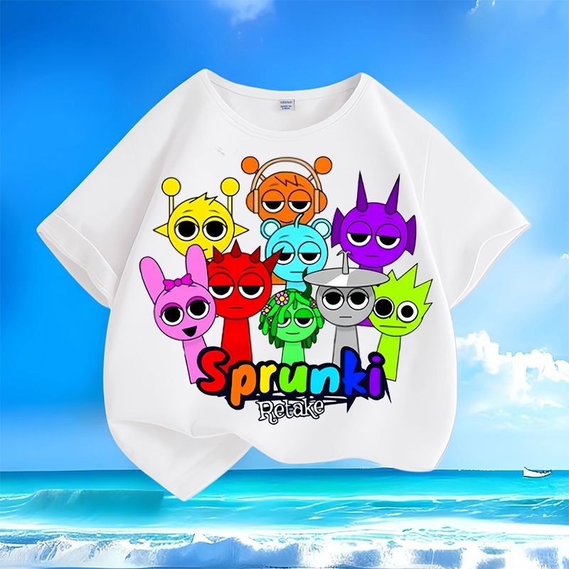Sprunki shirt for kids Sprunki tshirts S1 | Shopee Malaysia