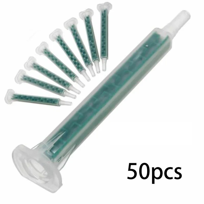 50pcs 2K Adhesive Mixing Tips Mixer Nozzles Mixer Tips Static Mixer ...
