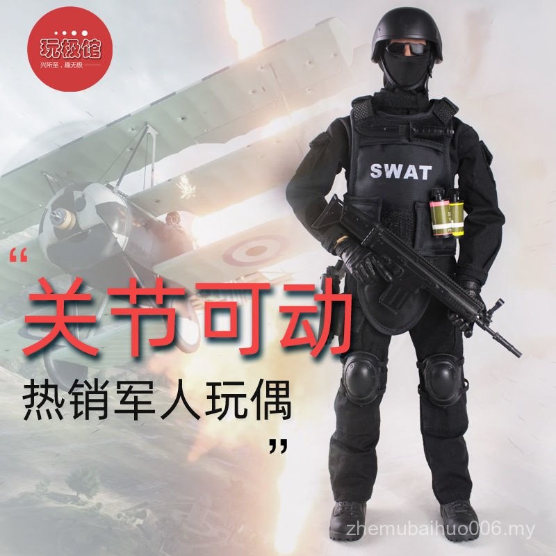 [2156 People Praise] SWAT Police Hand-Made Soldier Joint Action Figure ...