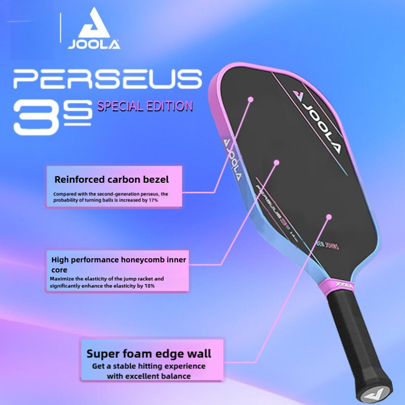 JOOLA Perseus 3S T700 Carbon Fiber Pickleball Paddle With NFC Tech | USAPA Approved & Tropical ...