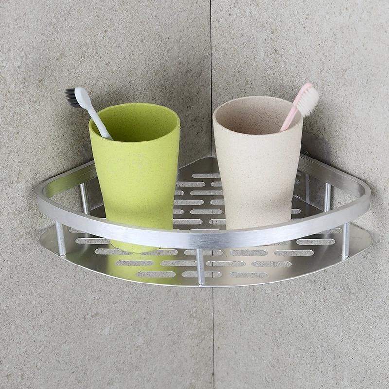 No-Drill Triangle Wall mount Bathroom Shelf, Multi-Layer Waterproof ...