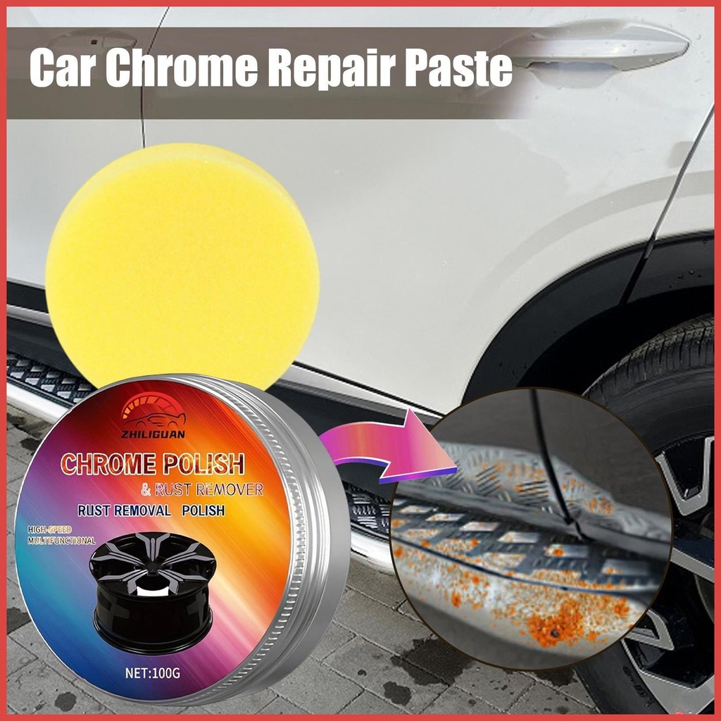 Metal Cleaner and Polish High Gloss Polishing 100g Heavy Duty Multi ...