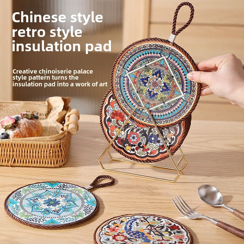 Thermal insulation pad ceramic pot pad heat-resistant table pad clay ...