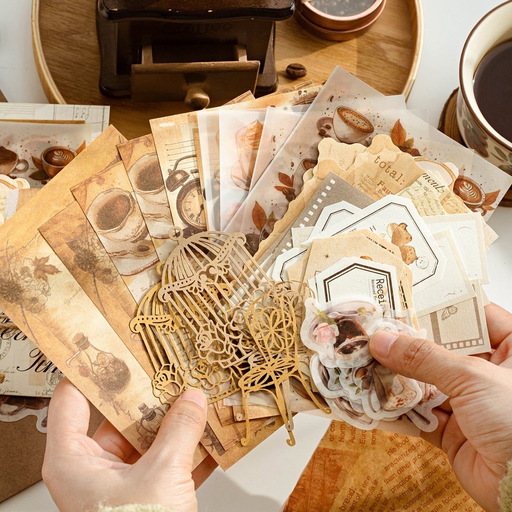 ENWEI 56 Pcs [Journey Through The Years Series] Vintage Journal ...