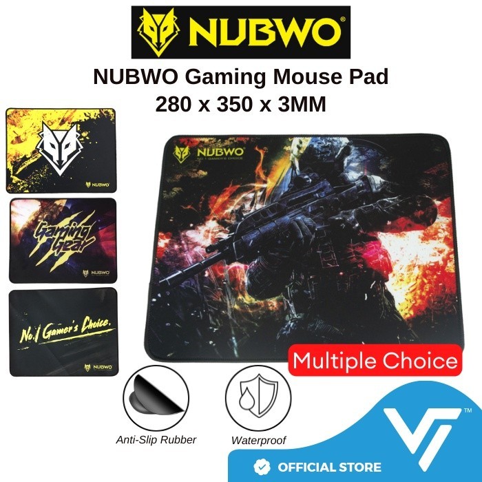 NUBWO Anti-Slip Colour Gaming Mouse Pad M | 280 x 350 x 3mm Mousepad ...