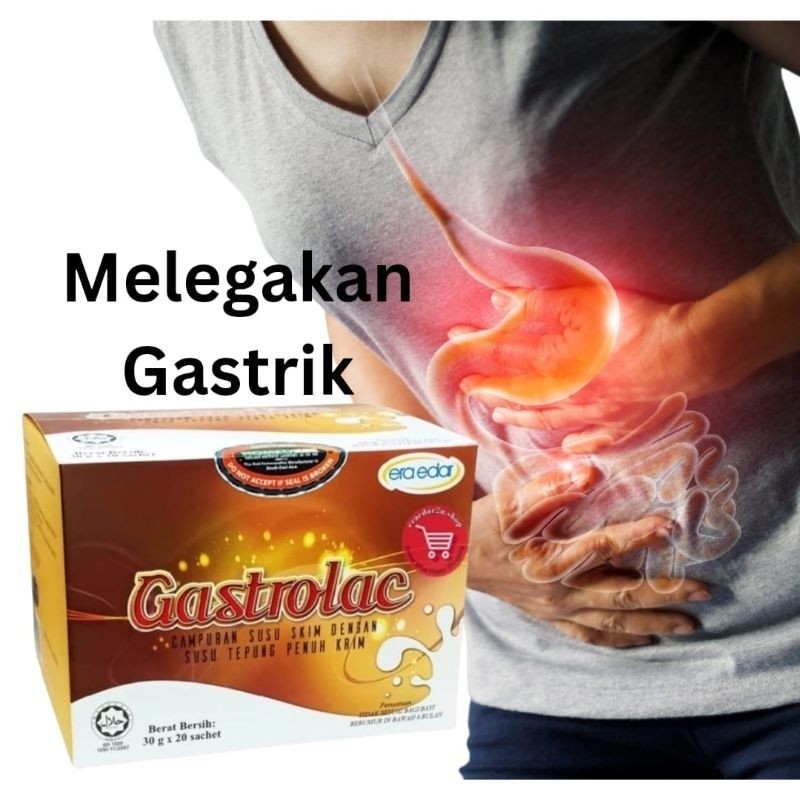 Susu Gastrik GASTROLAC Milk Penawar Utk Gastric Perisai Perut Gerd ...