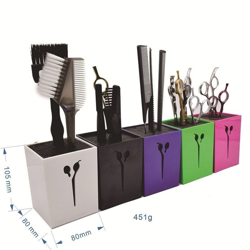 Barber Shop New Style Anti-slip Scissors Storage Box Salon Comb Rack ...
