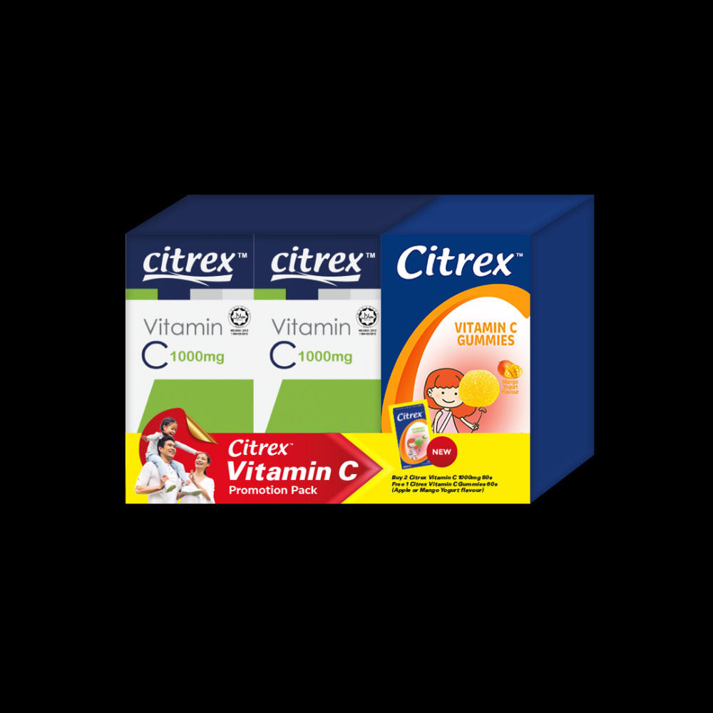 [ BUY 1 FREE 1 ]Citrex Vitamin C 1000mg 50's TP FOC Vitamin C Gummies ...