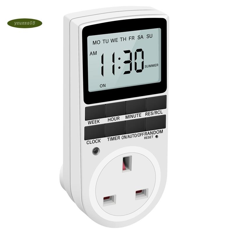 UK Plug Digital Plug Socket, Electrical Programmable Timer Switch | Shopee Malaysia