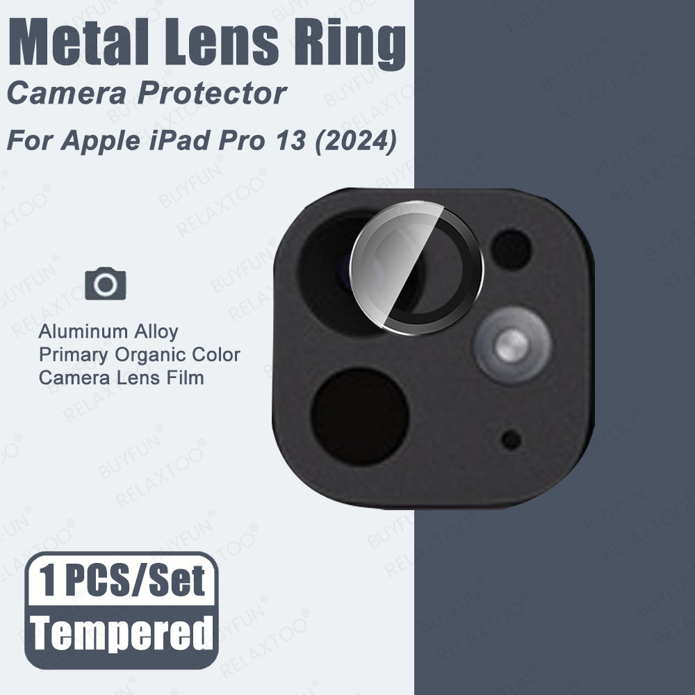 Alloy Metal Lens Glass Ring Case For iPad Pro 13 2024 Pro11 M4 Air 11 ...
