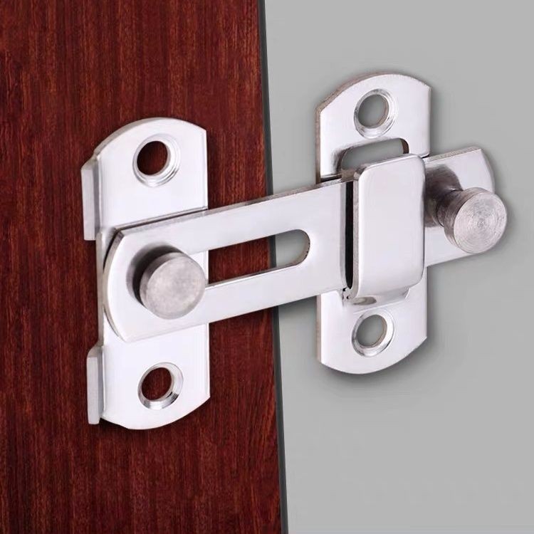 New Stainless Steel Door Buckle Latch Anti-theft Sliding Door Latch ...