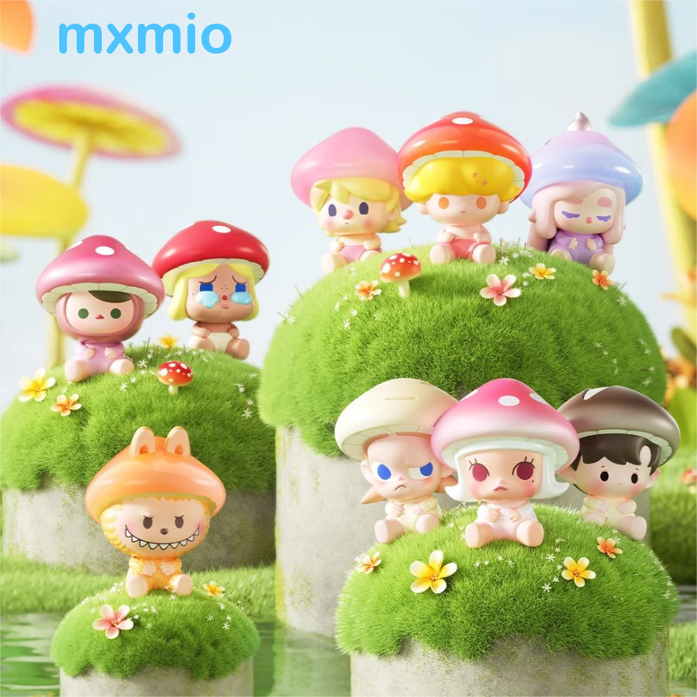 MXMIO COS Mushroom Labubu Action Figure, PVC Collectible Anime Mushroom ...