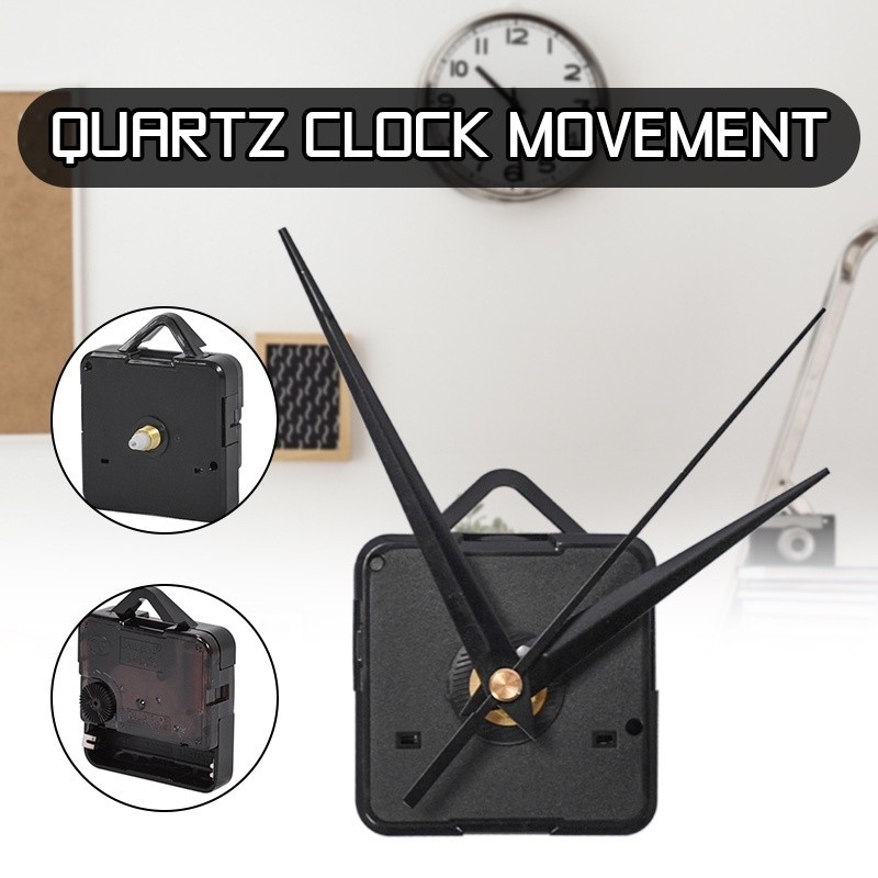 Black Hand DIY Silent Mechanism Practical Quartz Wall Clock Replacement ...