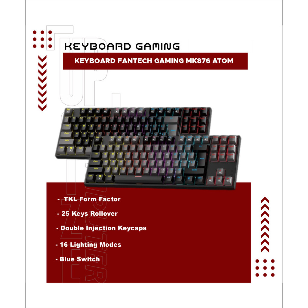 Fantech GAMING MK876 ATOM TKL RGB KEYBOARD | Shopee Malaysia