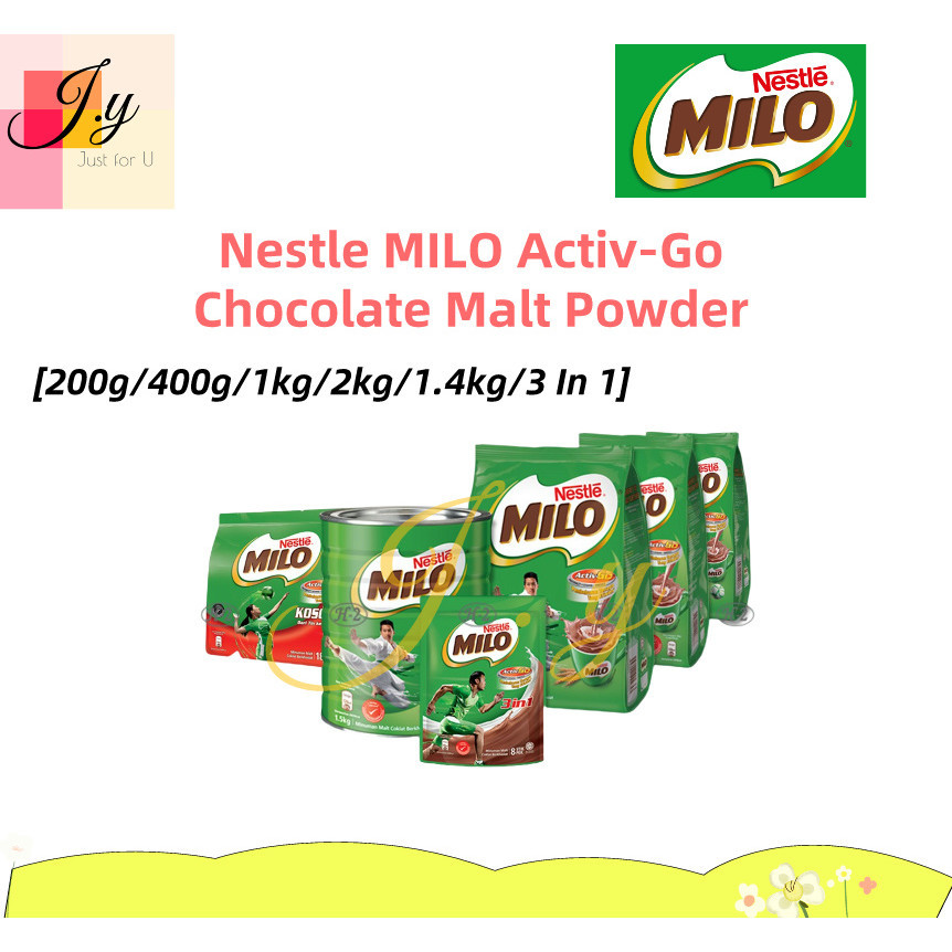 (FREE SHIPPING NO SBH/SRW)Nestle MILO Activ-Go Chocolate Malt Powder/VICO/OVALTINE/NESTUM[200g ...