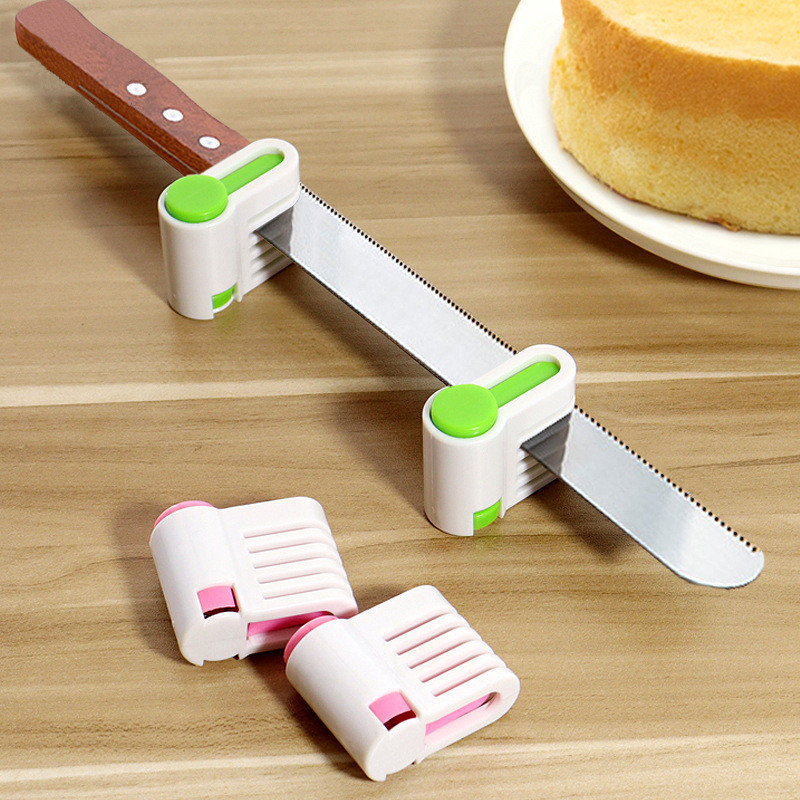 [Ready Stock] 2pcs Cake Slicer Cutter 5 Layer Cake Bread Leveler Slicer ...