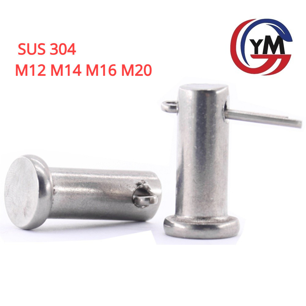 [YMH] M12/m14/m16/m20 Flat Head with Hole Cylindrical Pin GB882 Fixed Pin 304 Stainless Steel ...