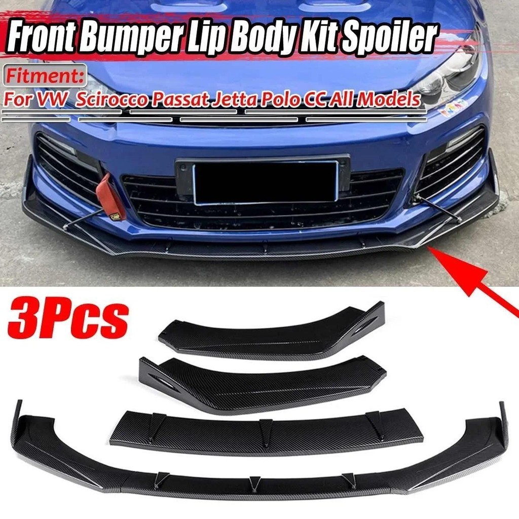 Golf Front Lip Car Front Bumper Splitter Spoiler Lip For VW Golf MK1 ...