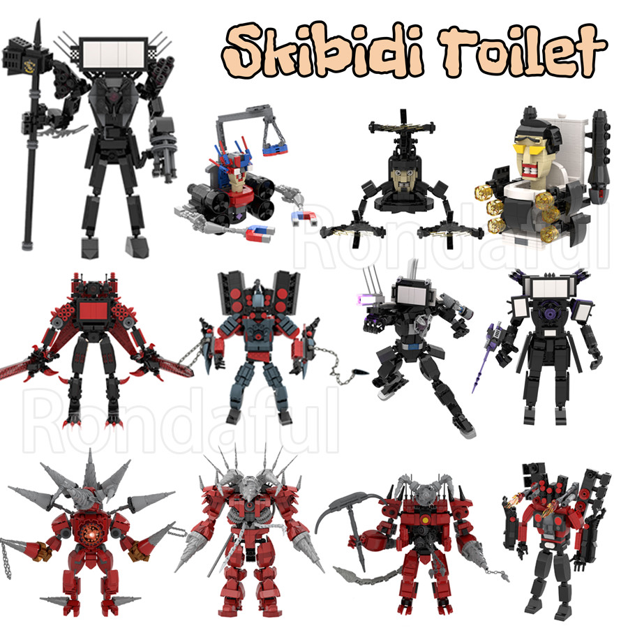 Skibidi Toilet Building block toys Titan TV Speaker man/Camera man/TV man Assembled Toys for ...
