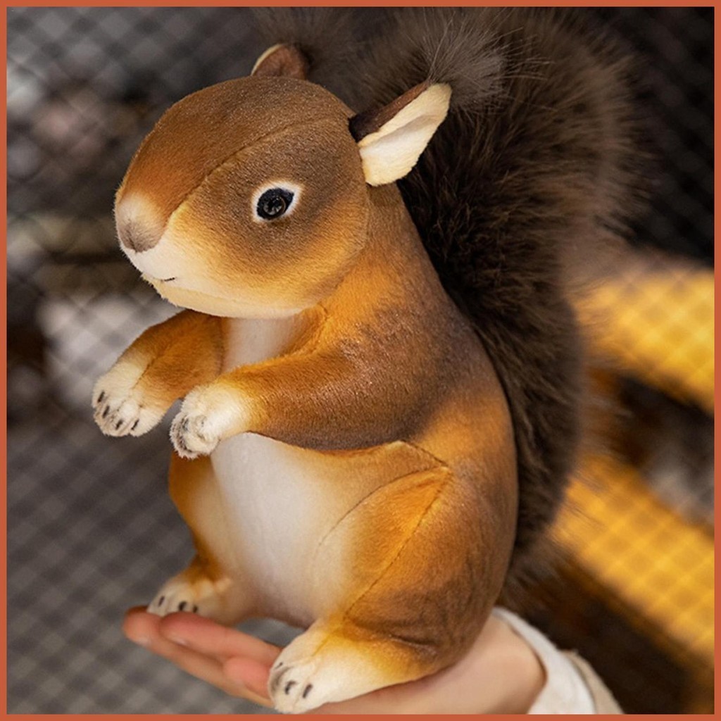 Stuffed Squirrel Plush 25cm Cute Squirrel Plush Stuffed Animal ...