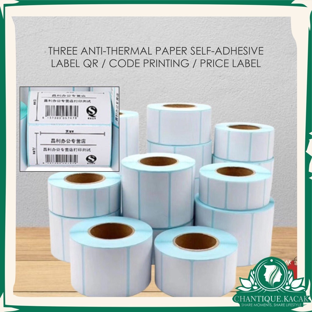 [ CK ] Price Tag Address Printing Price Three Anti-Thermal Paper Self ...
