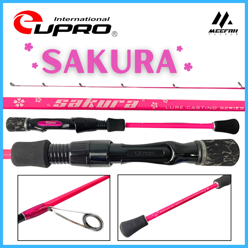 EUPRO Sakura Solid Rod Jigging - Spinning Fishing Rod Joran Pancing ...