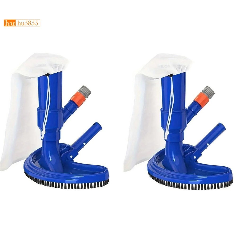 Portable Pond Vacuum Jet Underwater Cleaner with Brush Bag Blue ...
