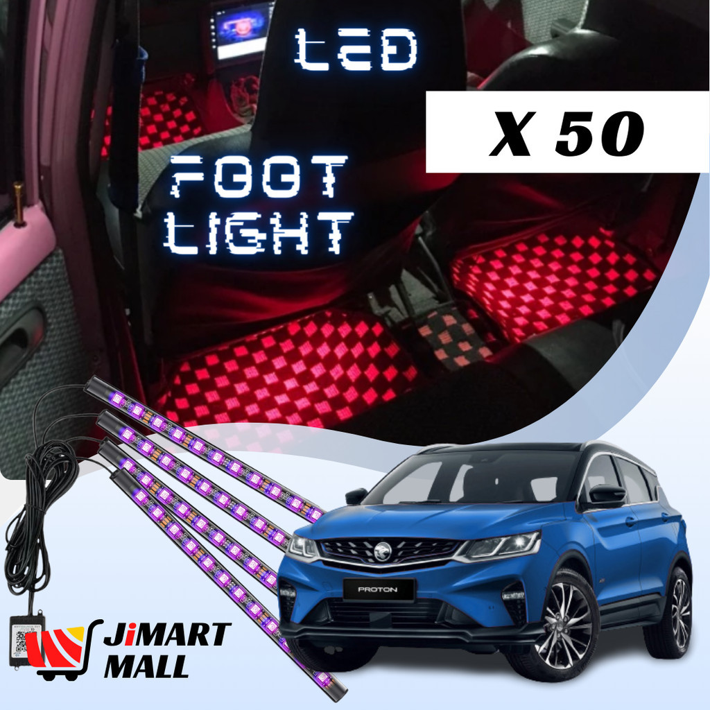 PROTON X50 LED AMBIENT LIGHT Foot Floor Lampu Kaki Kereta RGB Interior ...